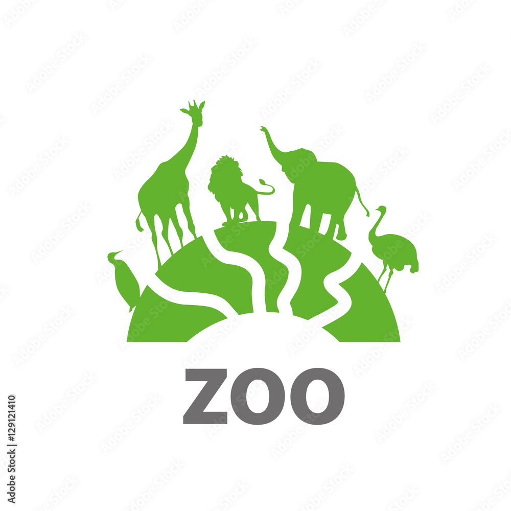 vector logo zoo Stock Vector | Adobe Stock