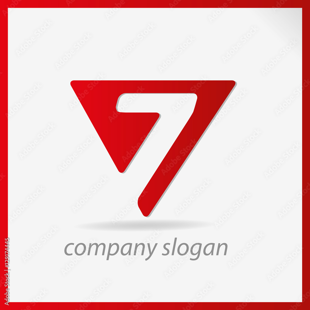 seven logo Stock Vector | Adobe Stock