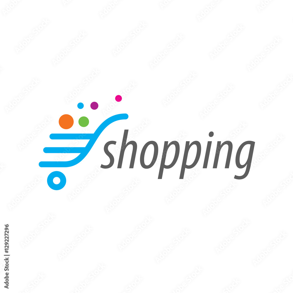 vector logo shop Stock Vector | Adobe Stock