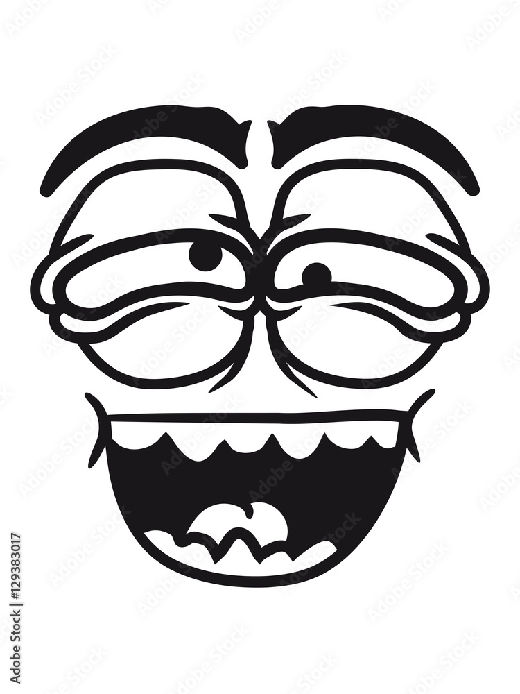 Evil Funny Cartoon Face