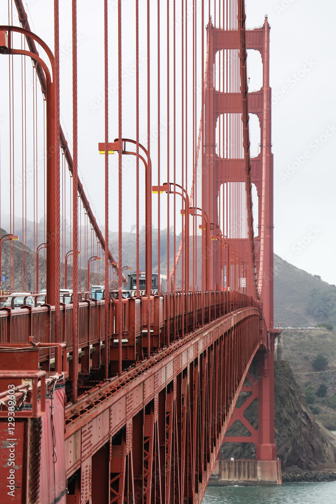 Golden Gate Bridge side view Stock Photo | Adobe Stock