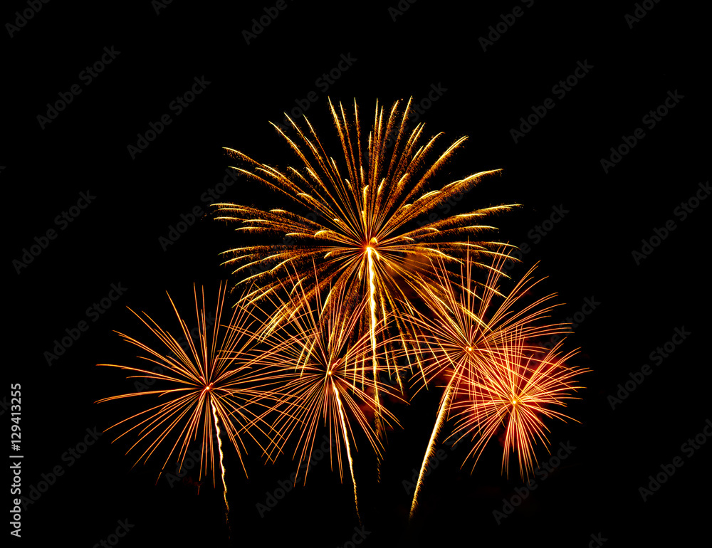 Fireworks Five - Five Fireworks Blast at 4th of July celebration Stock ...