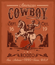 Cowboy Poster Art Free Stock Photo - Public Domain Pictures