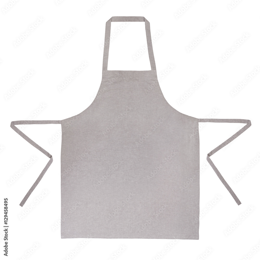 Blank kitchen apron isolated on white background Stock Photo | Adobe Stock