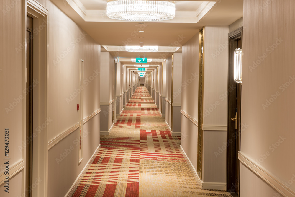 Long corridor Stock Photo | Adobe Stock