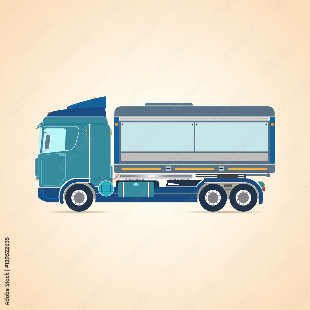 Truck. Vector illustration Stock Vector | Adobe Stock