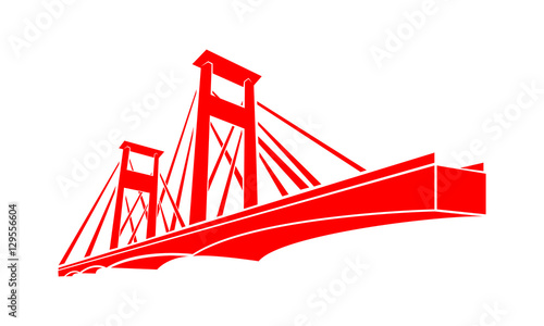 red bridge vector Stock ベクター | Adobe Stock