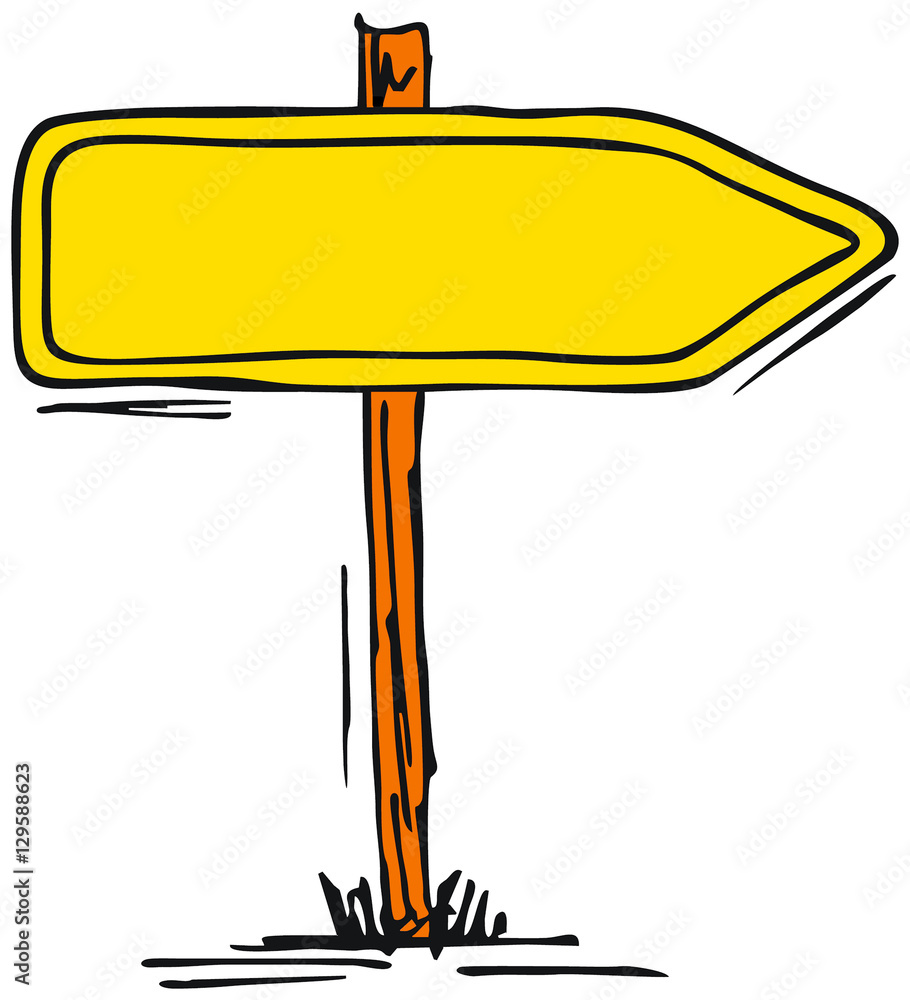 Wegweiser - Template / Vorlage Stock Illustration | Adobe Stock