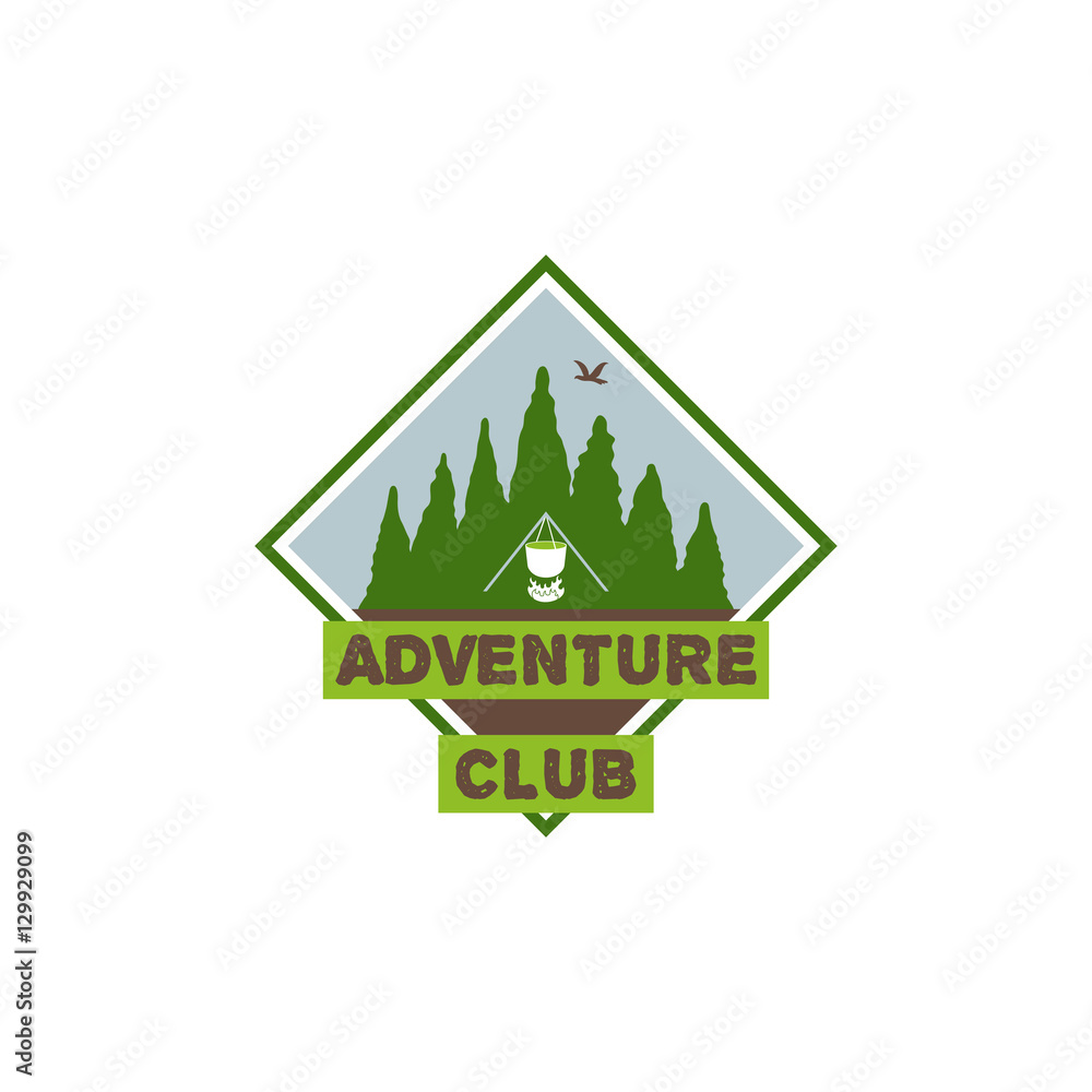 Logo, emblem Adventure club. Stock Vector | Adobe Stock