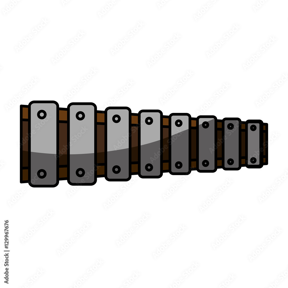 Stock-Vektorgrafik „timbal instrument isolated icon vector illustration ...