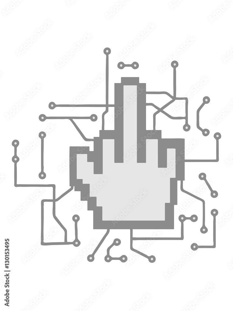 Stock-Illustration „Computer mouse pointer click nerd geek circles ...