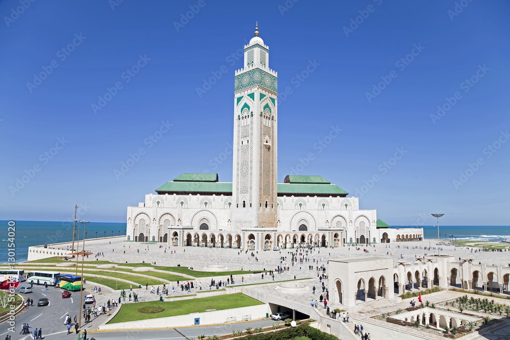 Hassan II Mosque, the third largest mosque in the world, Casablanca ...