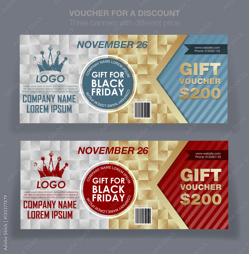 Gift voucher template with premium pattern,cute gift voucher ...