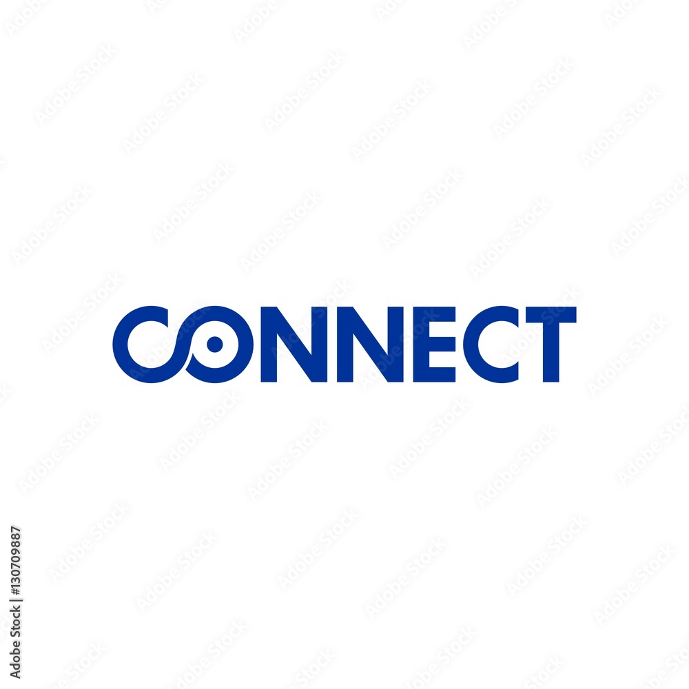 connect logo Stock Vector | Adobe Stock