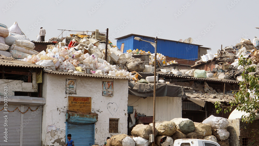 Mumbai Slum Stock Photo | Adobe Stock