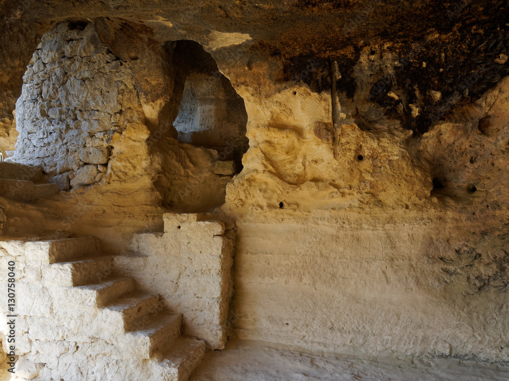 Cave in Aladzha Monastery a medieval Orthodox Christian cave monastery ...