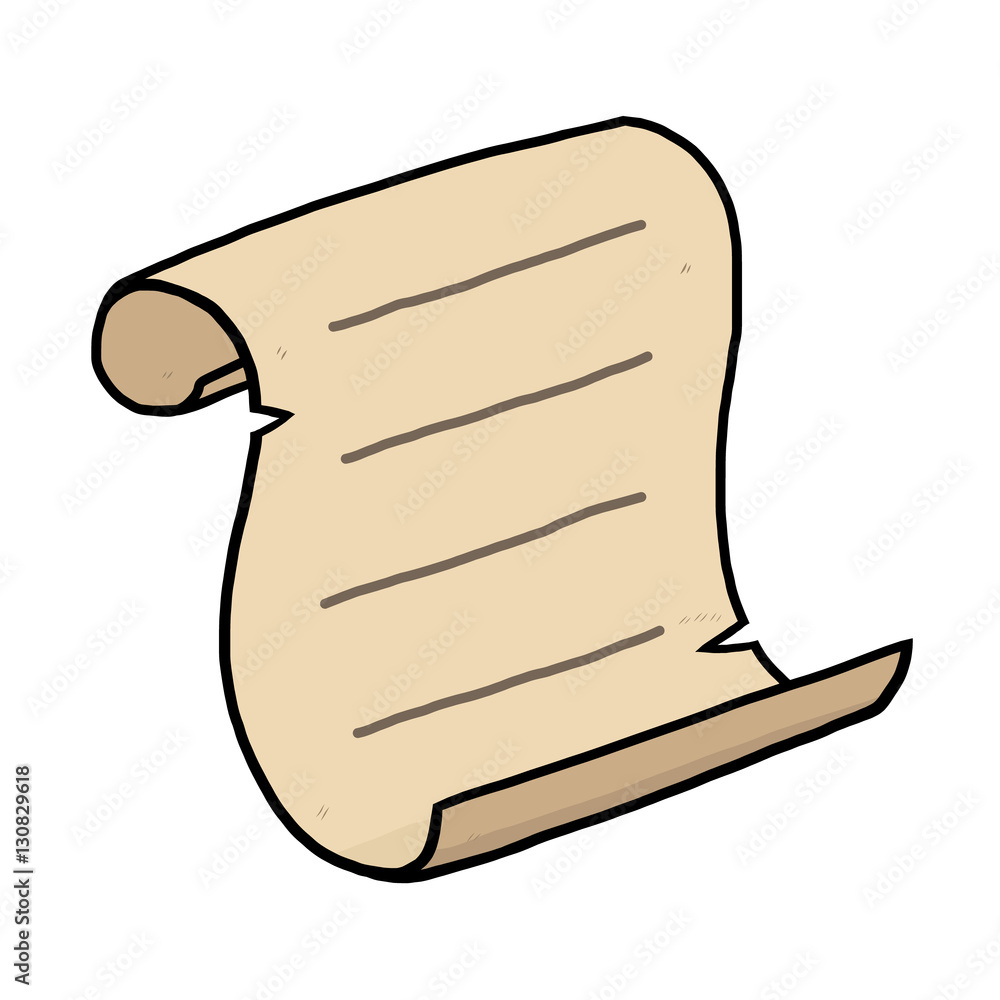 old paper / cartoon vector and illustration, hand drawn style, isolated ...