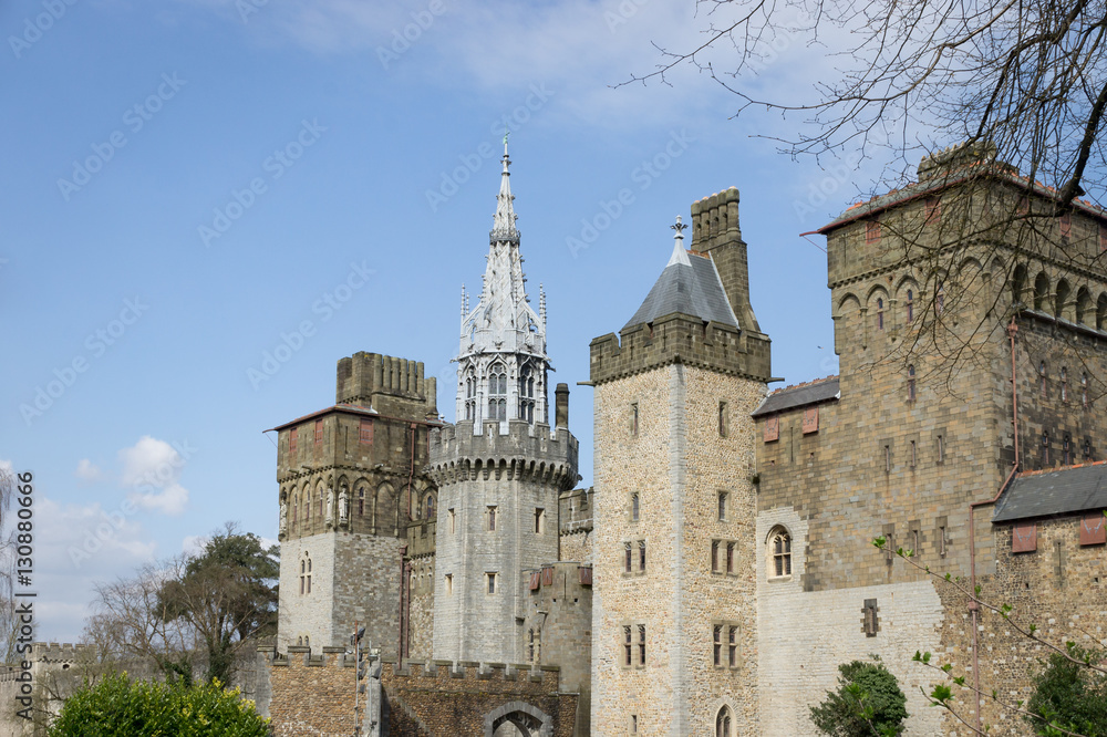 Cardiff castle,n the heart of the capital city, is at once a Roman fort ...