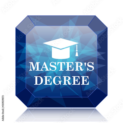 Master's degree icon Stock Illustration | Adobe Stock