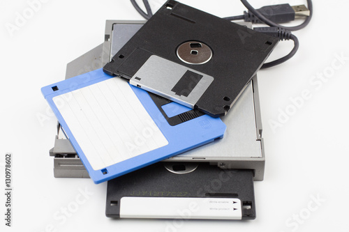 3.5 floppy disk, floppy disk driver, stiffy Stock Photo | Adobe Stock
