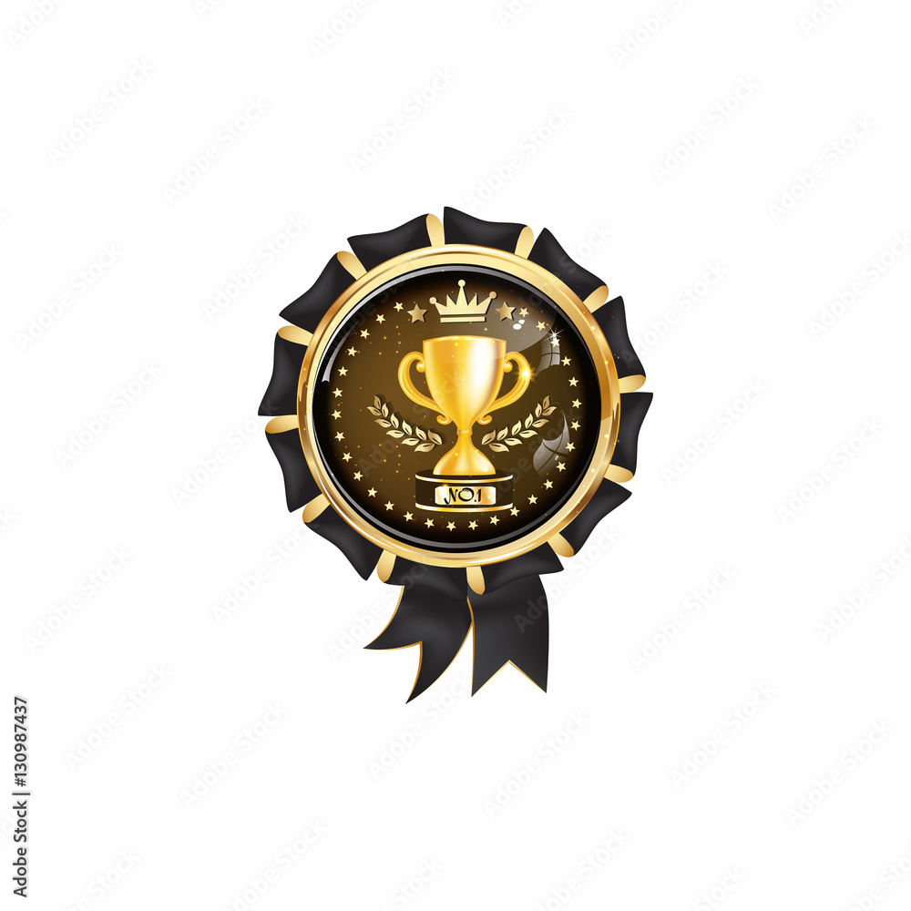 No 1 luxurious award ribbon for any domain of activity. Contains a ...