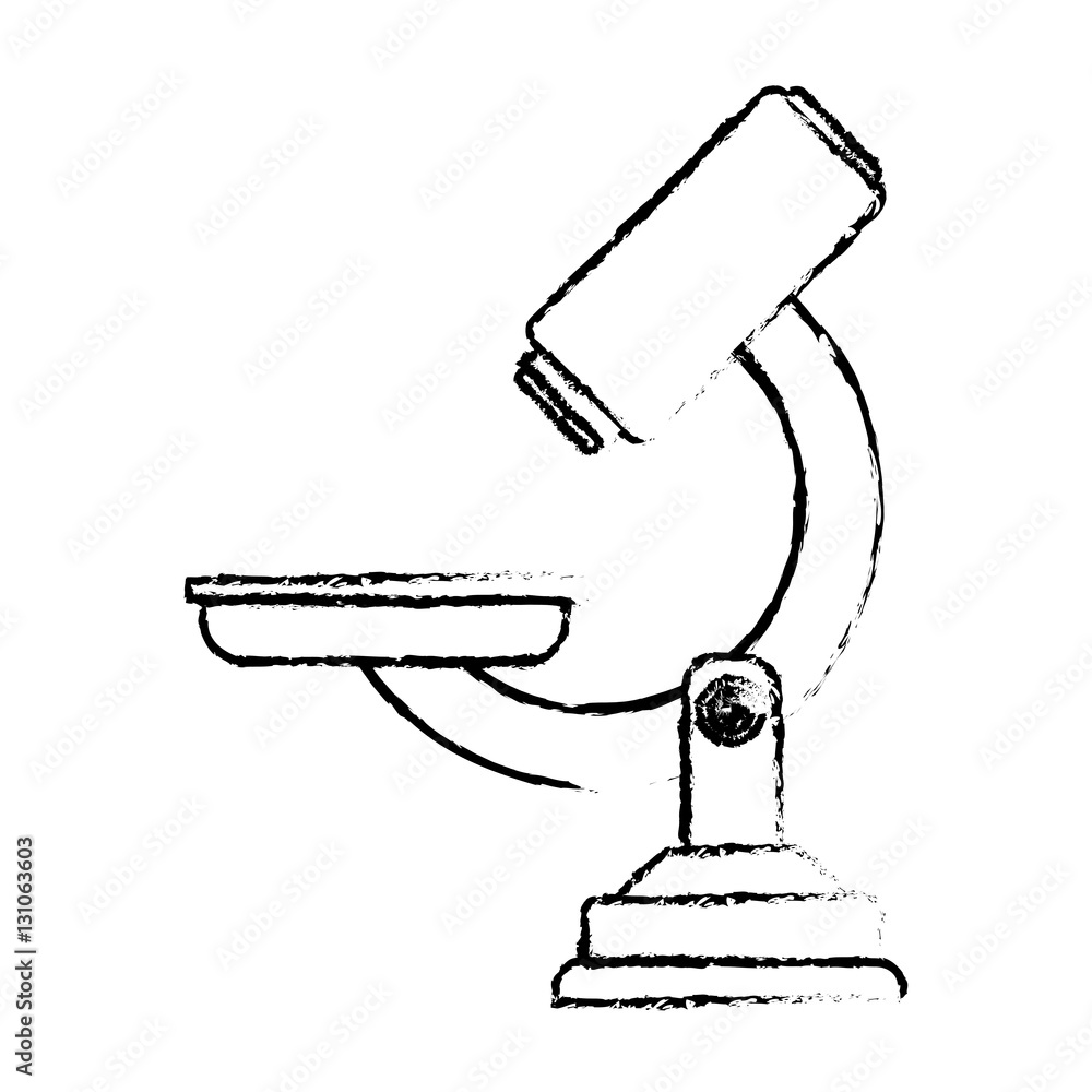 Microscope lab equipment icon vector illustration graphic design Stock ...