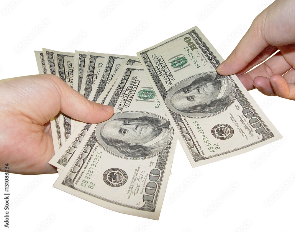 Cash. Money. US dollars. 100 dollar bills. one hundred dollar bills ...