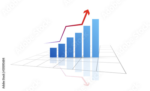 Vettoriale Stock grafico economia, istogrammi, statistiche | Adobe Stock