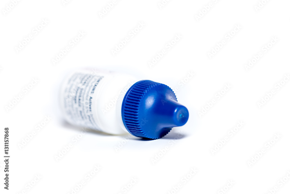 glaucoma eye drops, blue bottle Stock Photo | Adobe Stock
