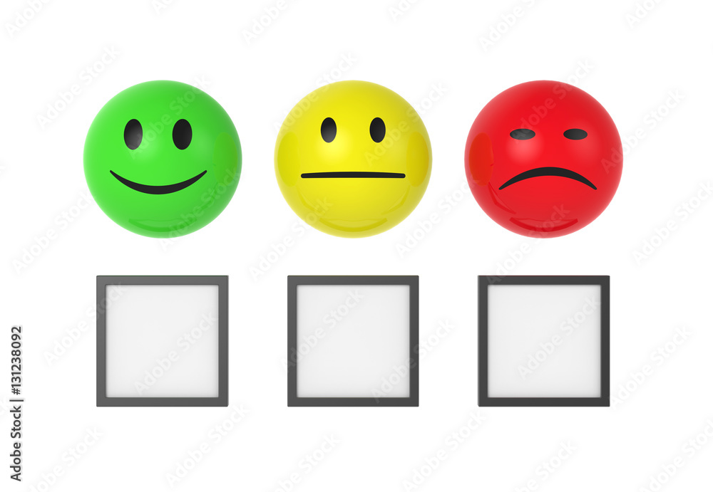 Feedback Smileys In Ampelfarben - Stock - GamesAgeddon