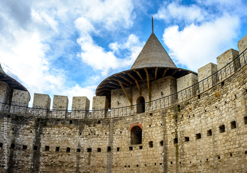Castle in Soroca, Medieval Fortress. Architectural details of medieval ...