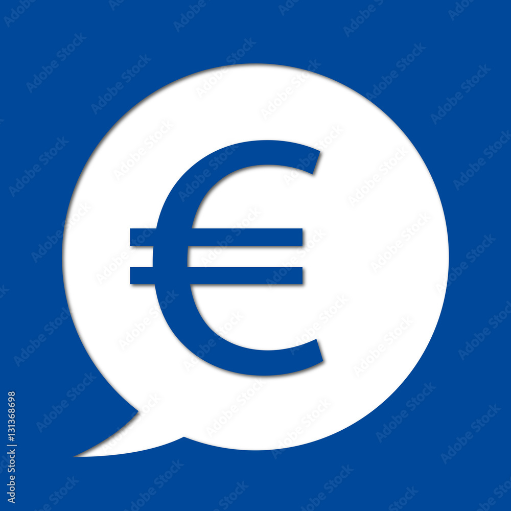 Euro - pictogramme - émotionne - monnaie Stock Vector | Adobe Stock