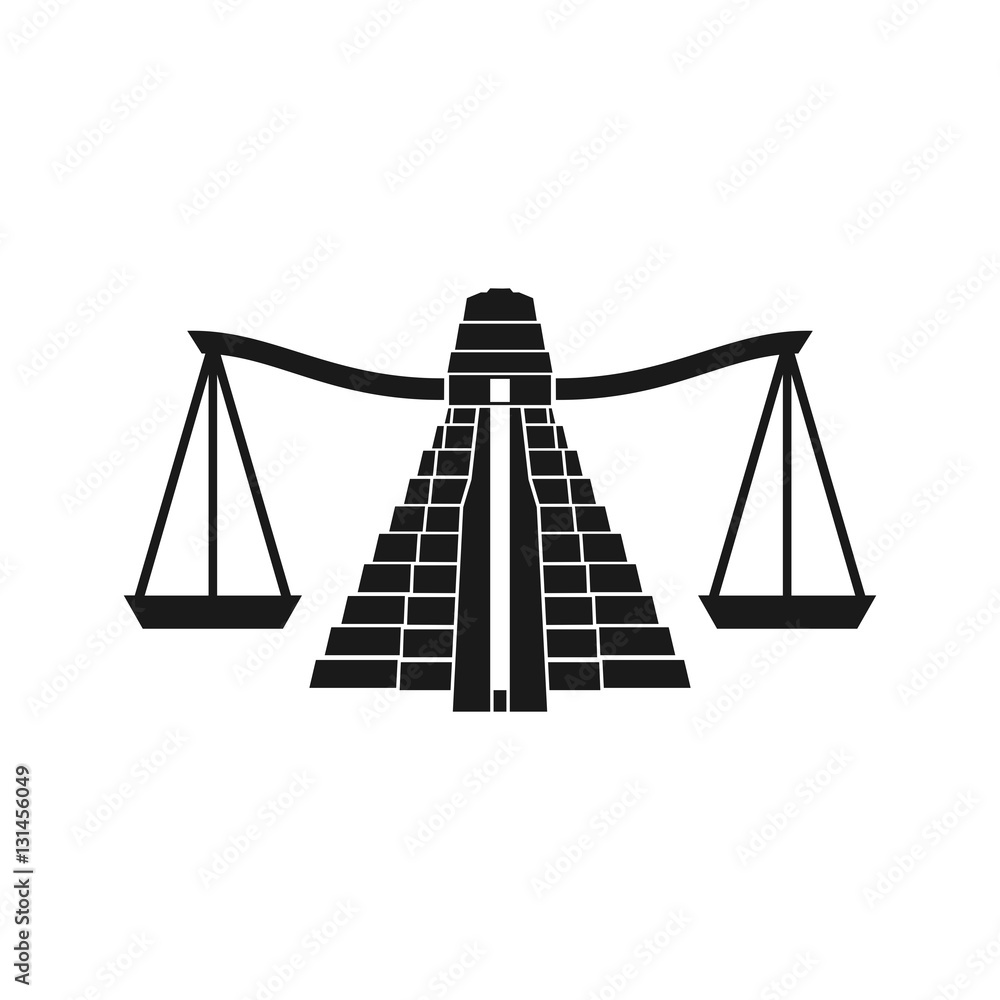 Logo of the typical pyramid of the Mayan culture. logo vector for ...