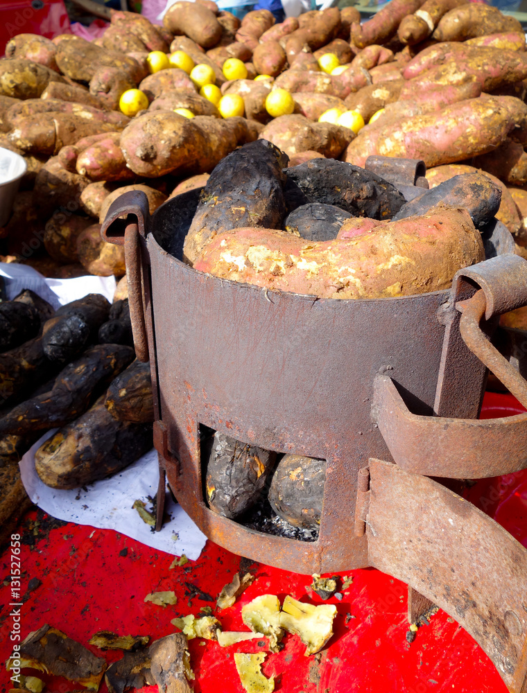 Ratalu - Indian Street Food/Snack/ Charcoal Roasted Sweet Potatoes ...