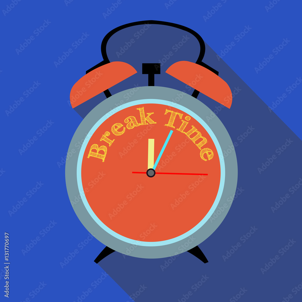 Ilustración de Stock Break Time Alarm Clock | Adobe Stock