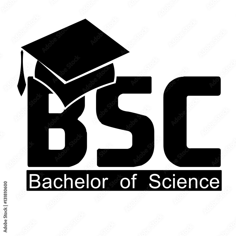 BSC - Bachelor of Science Stock Vector | Adobe Stock
