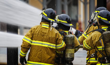 Firefighters Live Fire Training Free Stock Photo - Public Domain Pictures