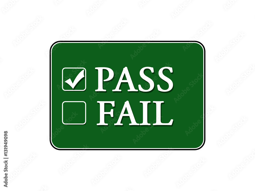 Stock-Illustration „Pass or fail“ | Adobe Stock