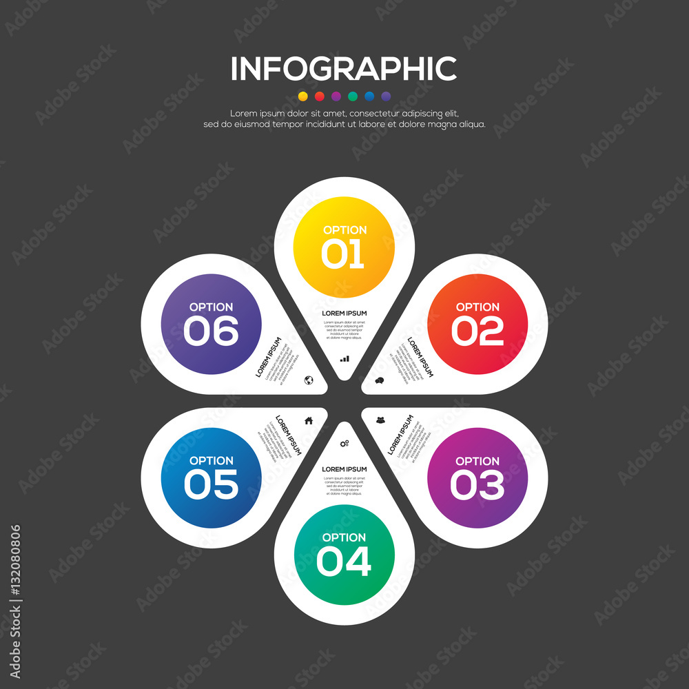 Infographic business report template layout design element vector Stock ...
