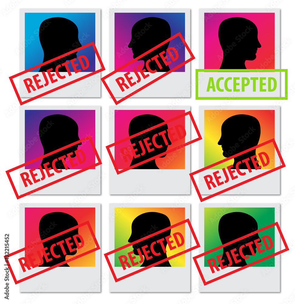 Accepted Candidate Stock Vector | Adobe Stock