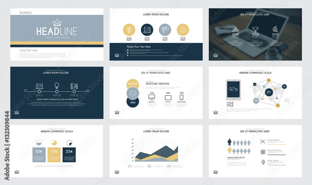 Infographics slide template 3 Stock Vector | Adobe Stock