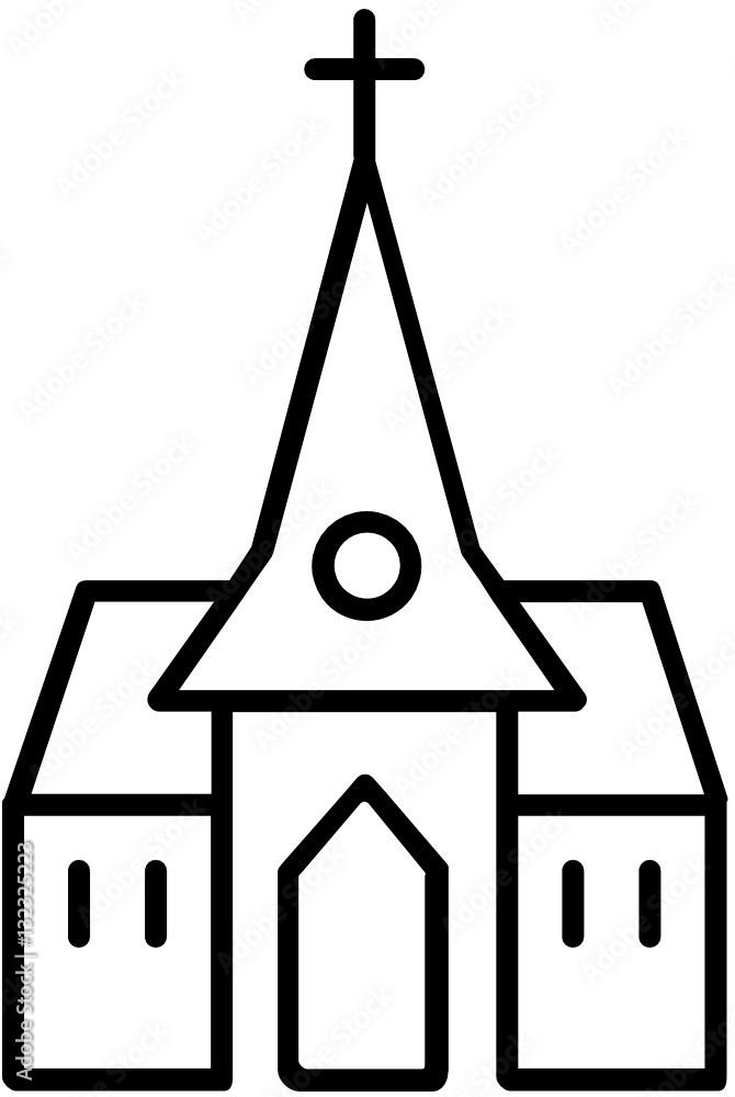 Kirche Stock Vector | Adobe Stock