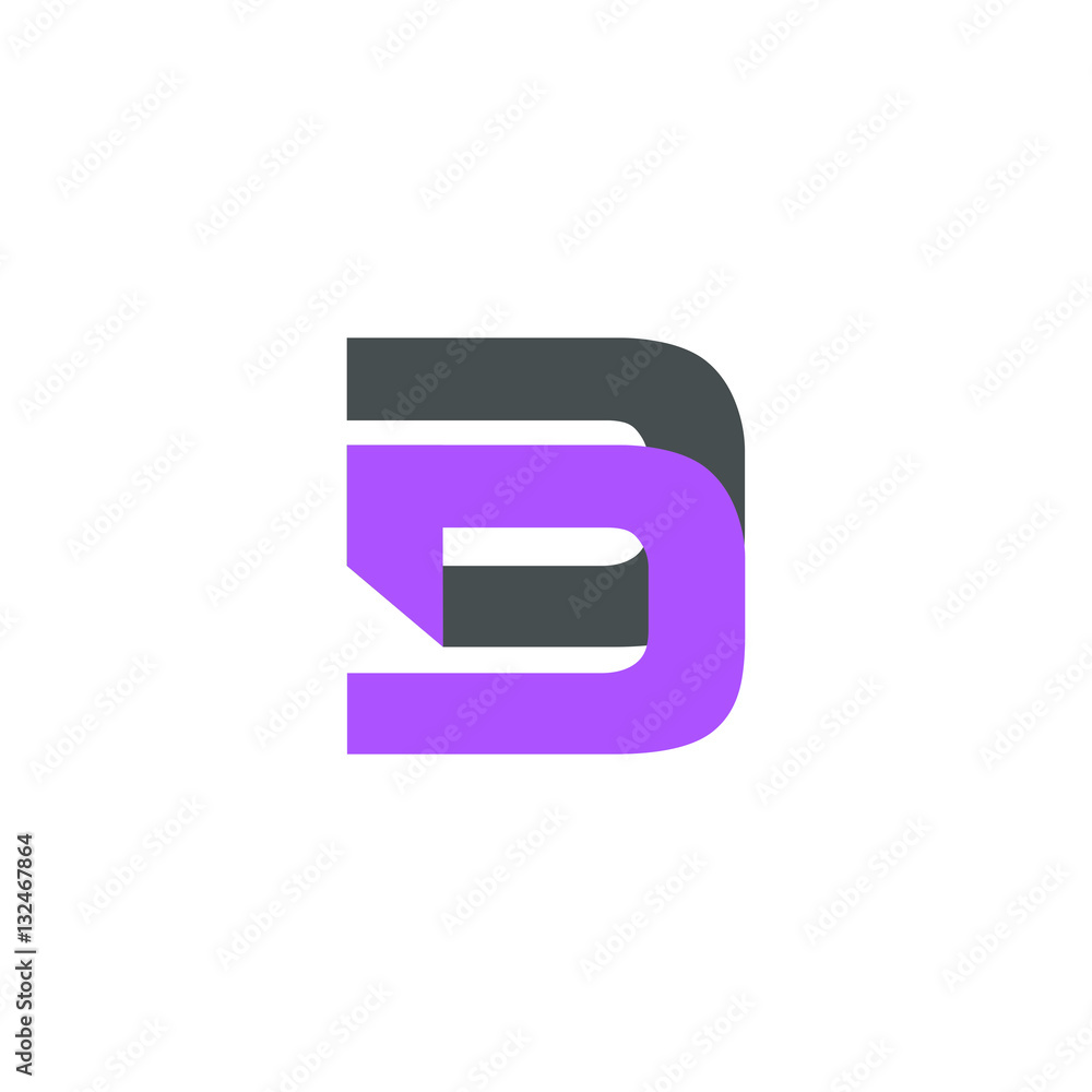 double D capital letter initial logo vector Stock Vector | Adobe Stock