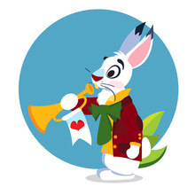 White Rabbit Herald Free Stock Photo - Public Domain Pictures