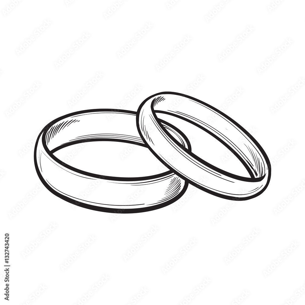 Wedding rings drawings 60 photos - Astyledwedding.com