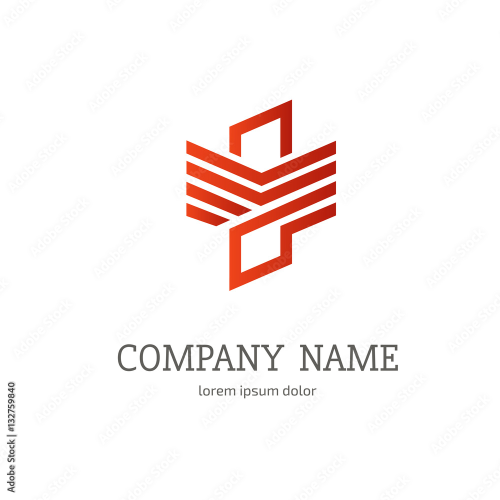 Logo design abstract medical vector template Stock Vector | Adobe Stock