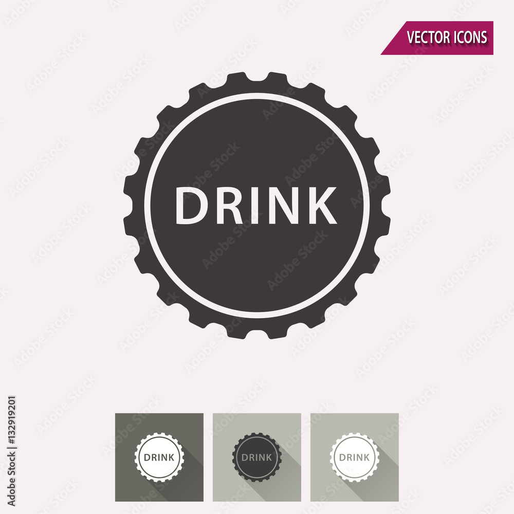 Bottle cap - vector icon. Stock Vector | Adobe Stock