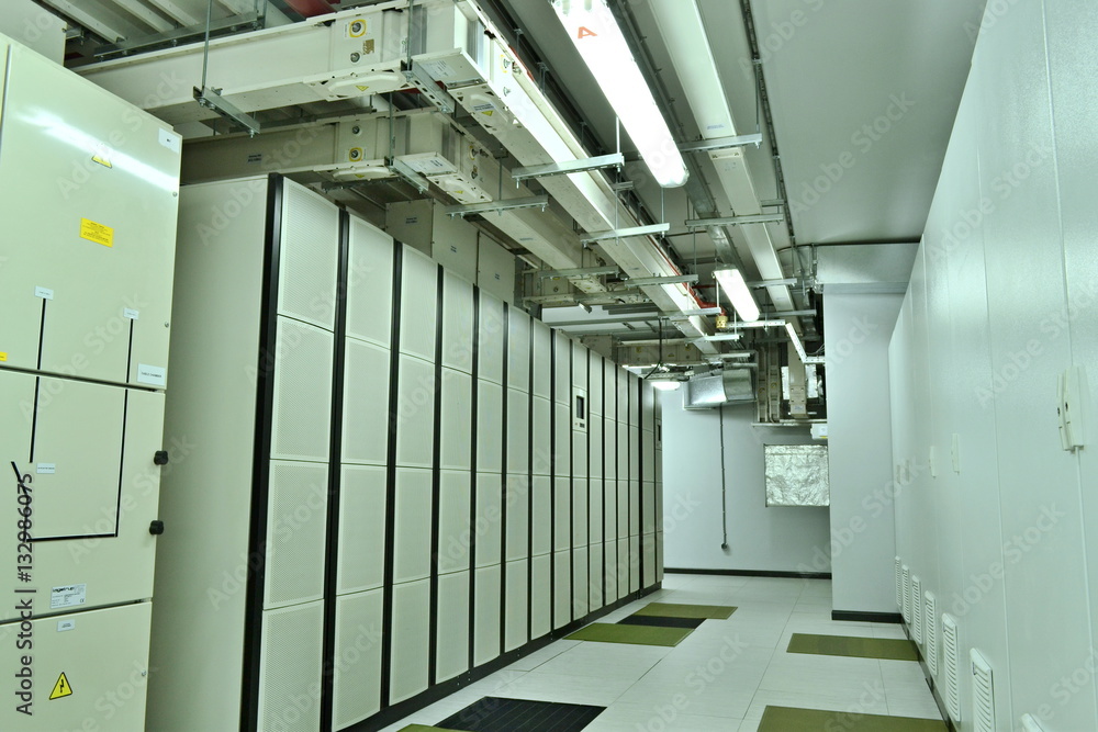 Data center with auxiliary communications and cooling system. A complex ...