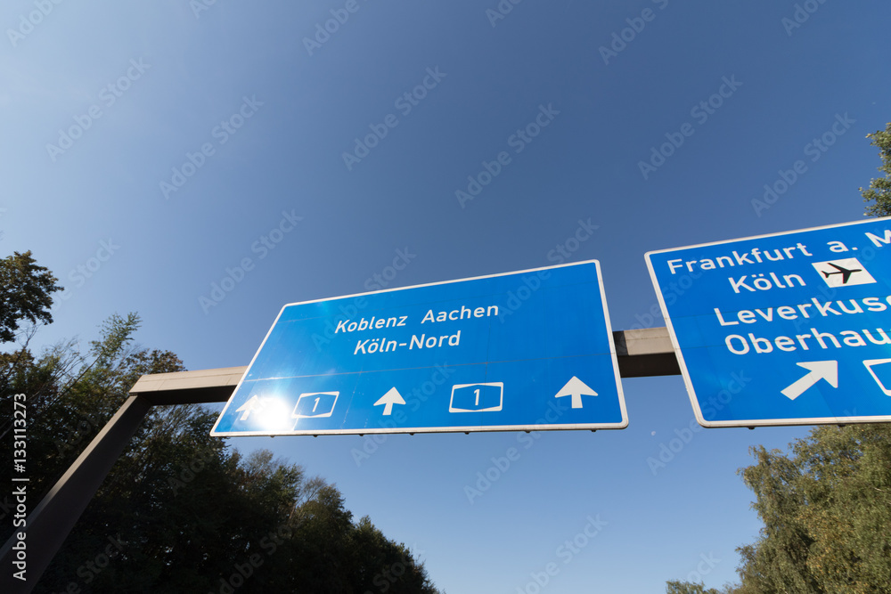 Autobahn Schild Stock Photo | Adobe Stock