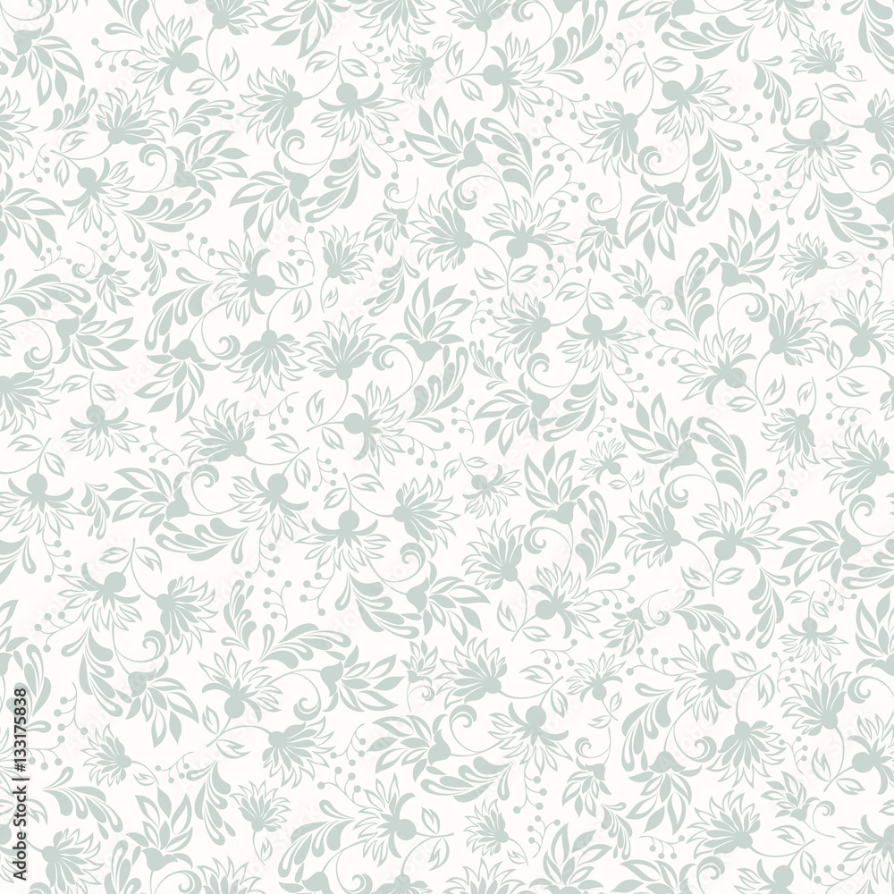 Seamless background in Damascus style. Vintage ornament. Use for ...